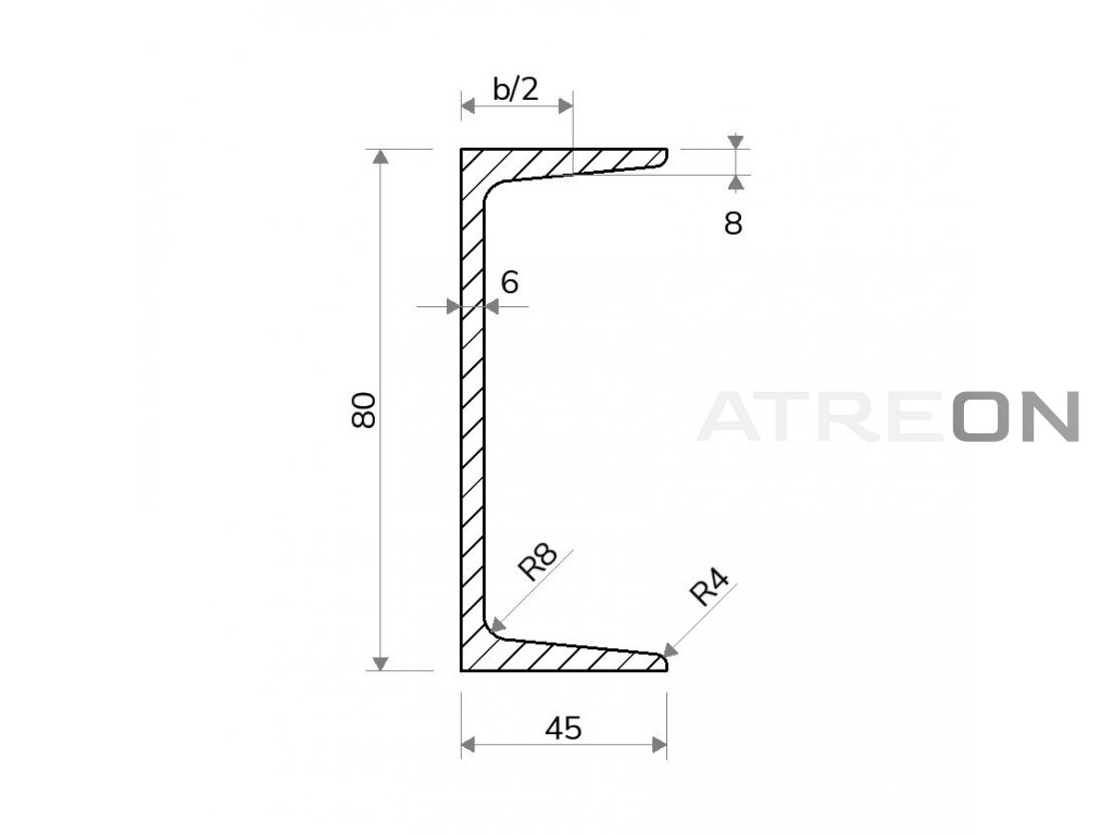 UPN 80 (U profil 80) - SKLADEM | ATREON.cz