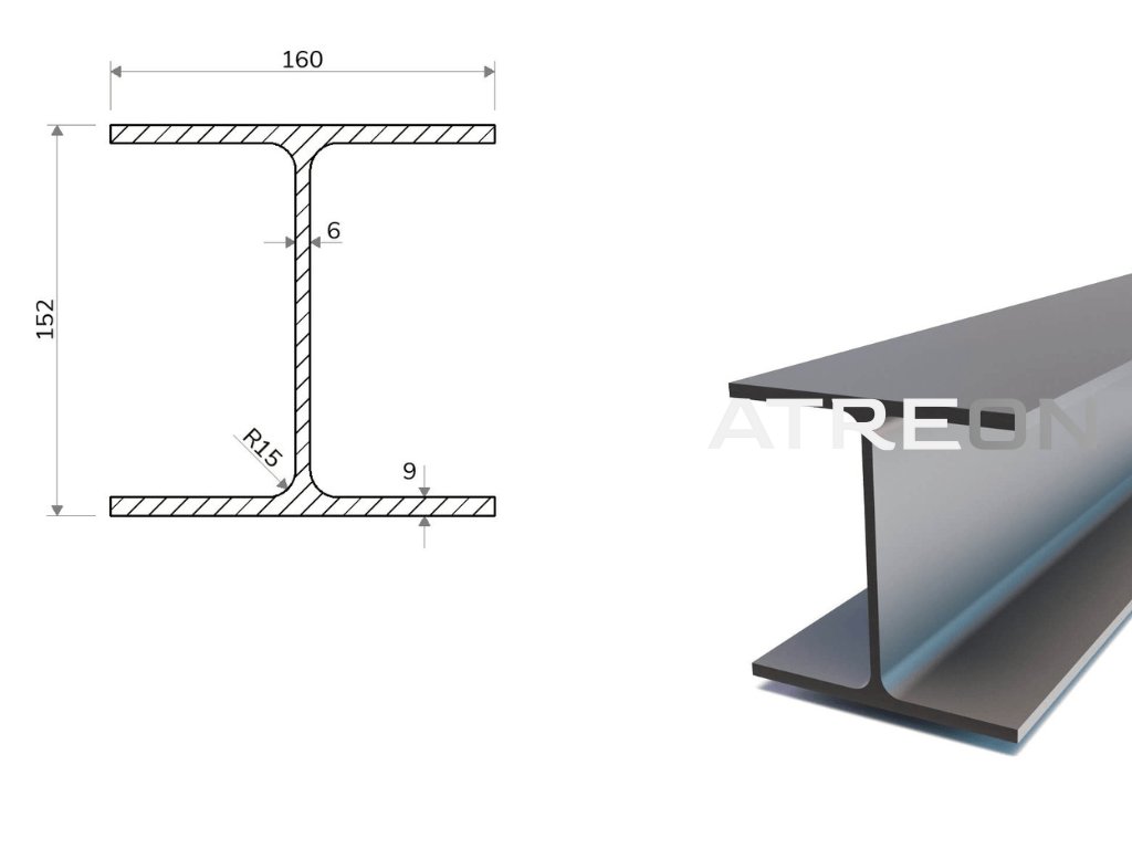 HEA 160 z kategorie Ocelové nosníky - SKLADEM | ATREON.cz