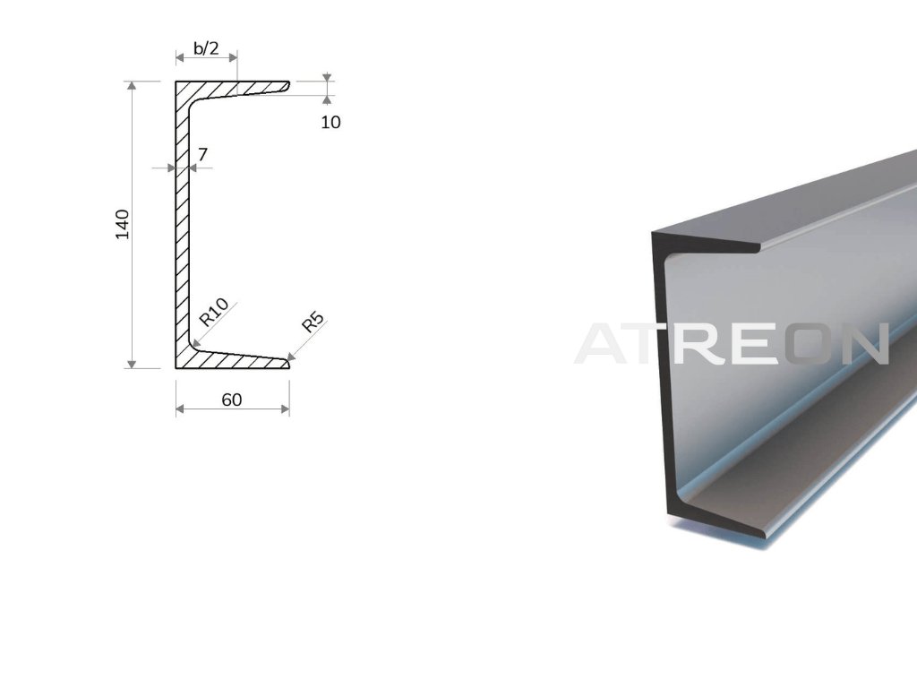 UPN 140 (U profil 140) - S355 | ATREON.cz