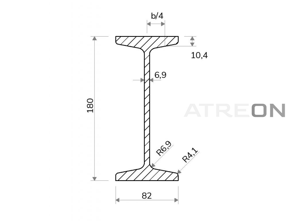 IPN 180 z kategorie Ocelové nosníky - SKLADEM | ATREON.cz
