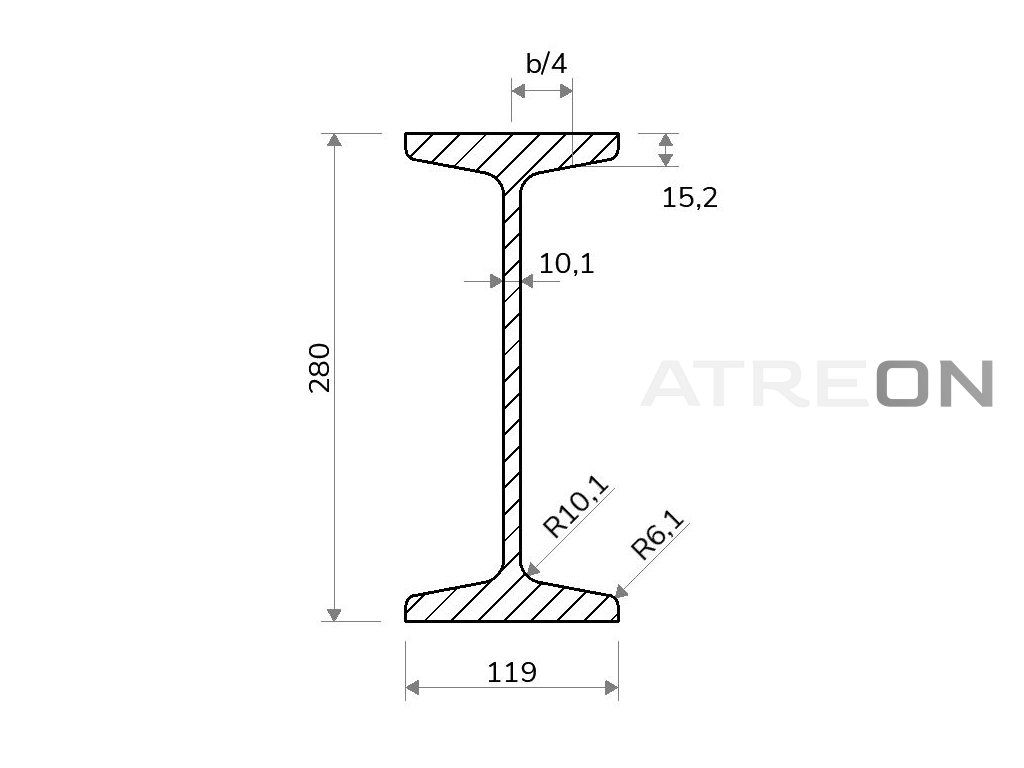 IPN 280 (I profil 280) | ATREON.cz