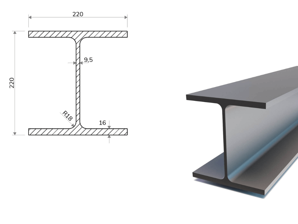HEB 220 z kategorie Ocelové nosníky - SKLADEM | ATREON.cz