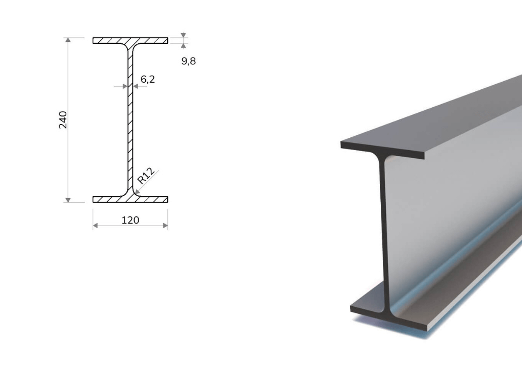 IPE 240 z kategorie Ocelové nosníky - SKLADEM | ATREON.cz